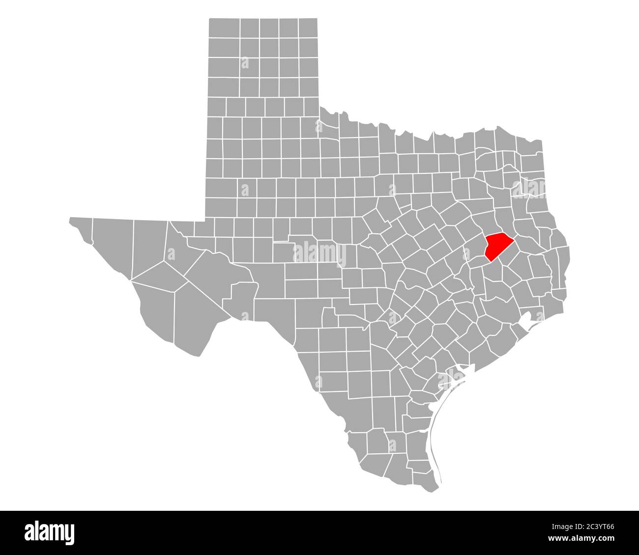 Map of Houston in Texas Stock Photo - Alamy