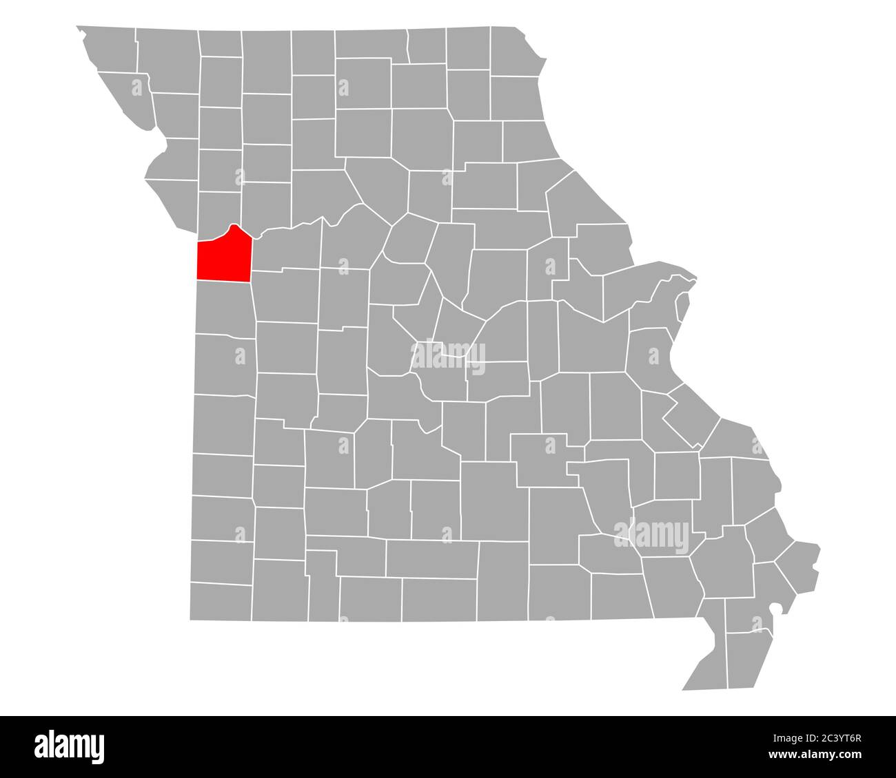 Map of Jackson in Missouri Stock Photo - Alamy