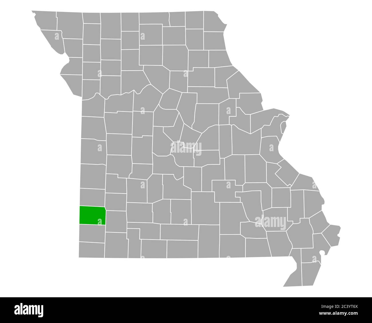 Map of Jasper in Missouri Stock Photo - Alamy