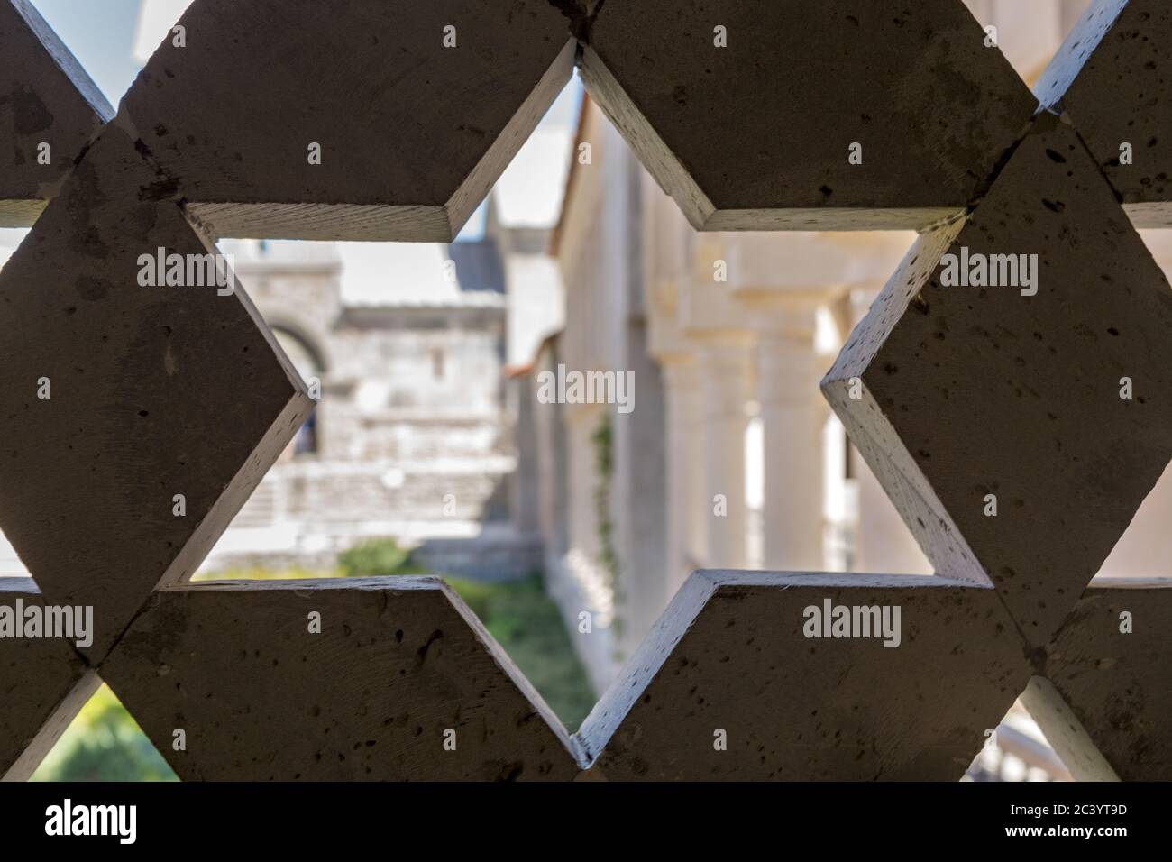Star of David panel. Rabati Castle is a fortress in Akhaltsikhe ...