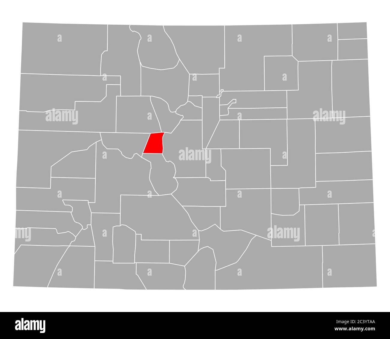 Map of Lake in Colorado Stock Photo - Alamy