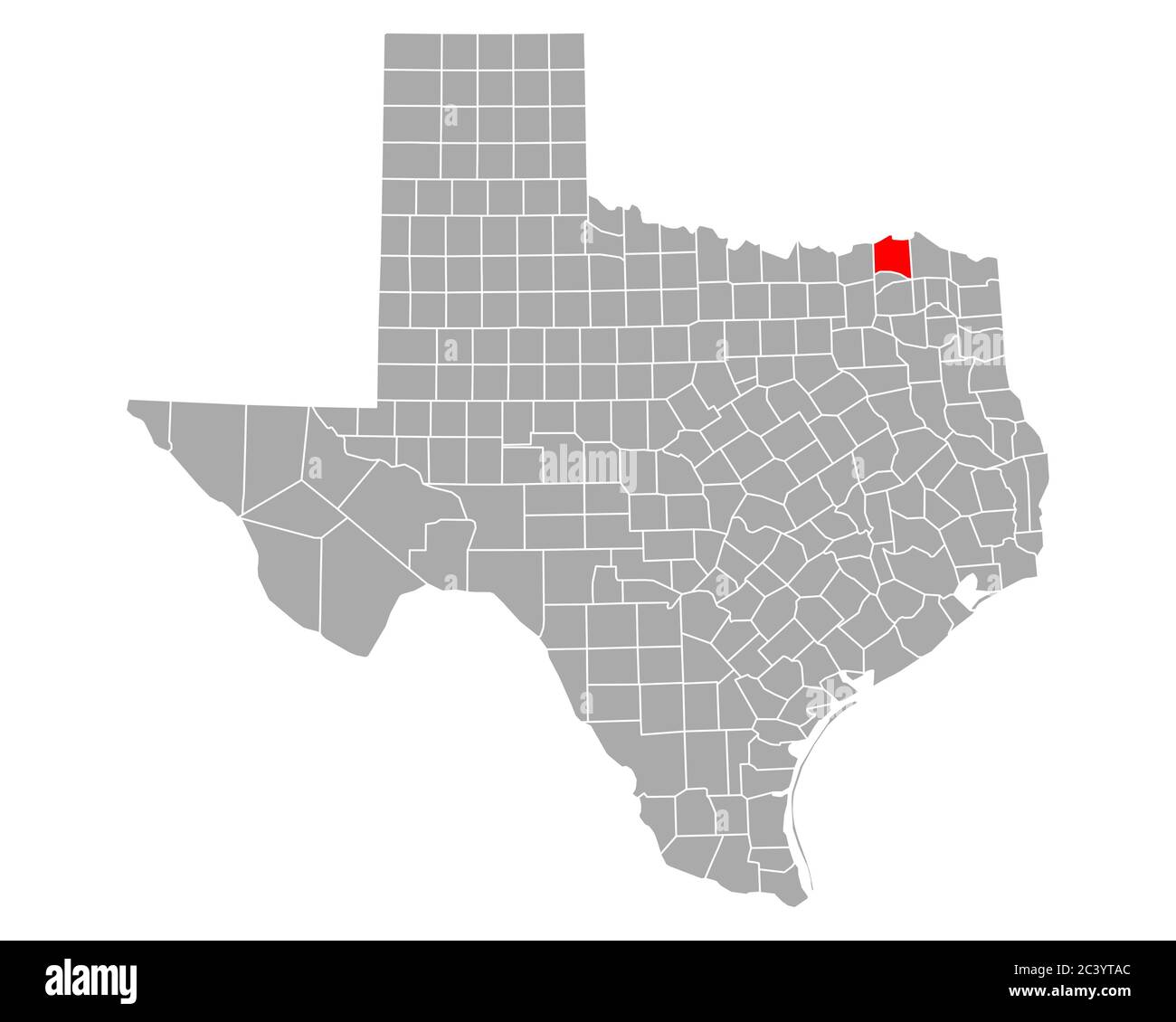 Map of Lamar in Texas Stock Photo - Alamy