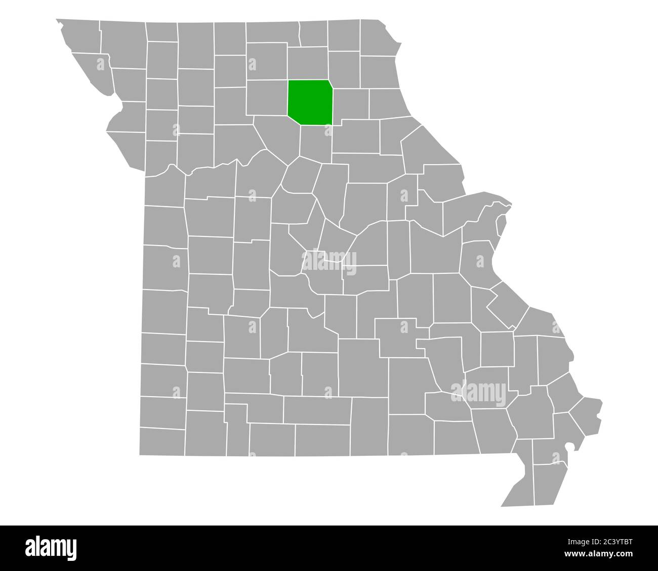 Map of Macon in Missouri Stock Photo - Alamy