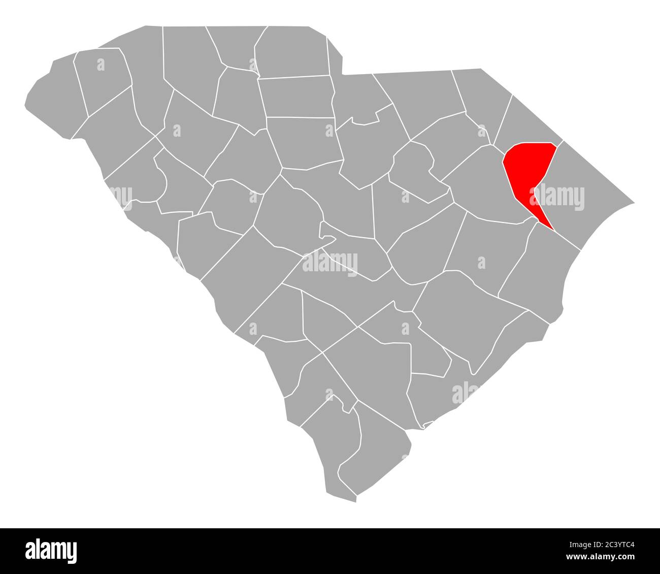 Map of Marion in South Carolina Stock Photo - Alamy