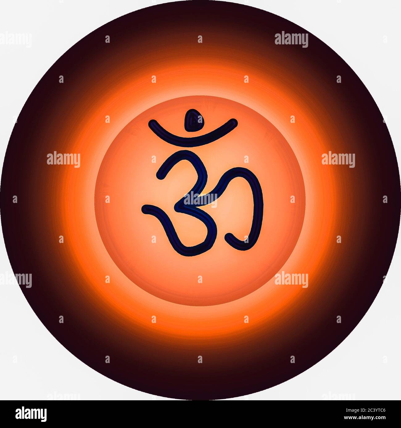 Hindu Religion Symbol Aum On High Resolution Stock Photography and ...