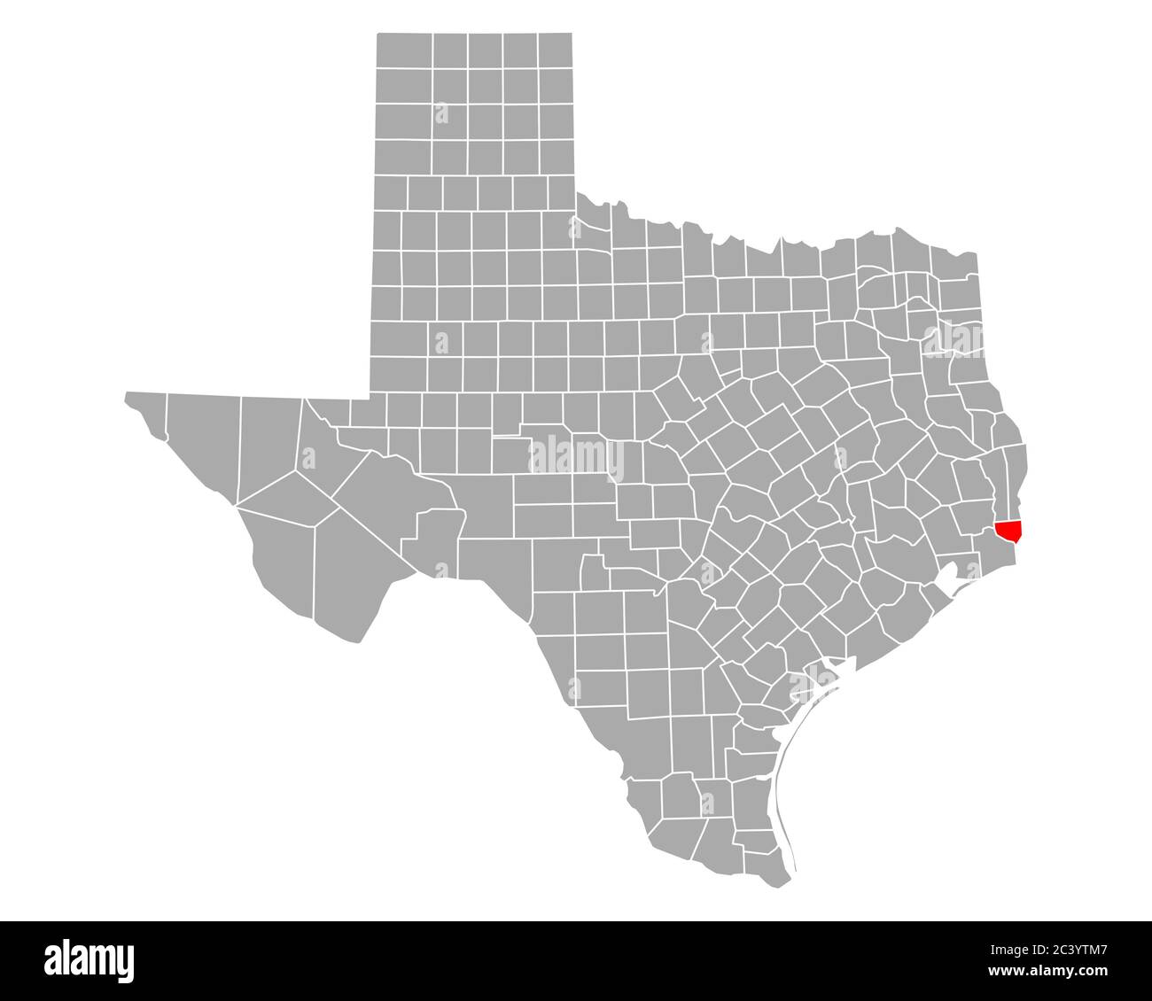 Map of Orange in Texas Stock Photo - Alamy