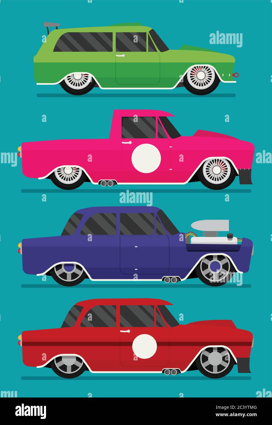 Old school hotrod cartoon Stock Vector Images - Alamy