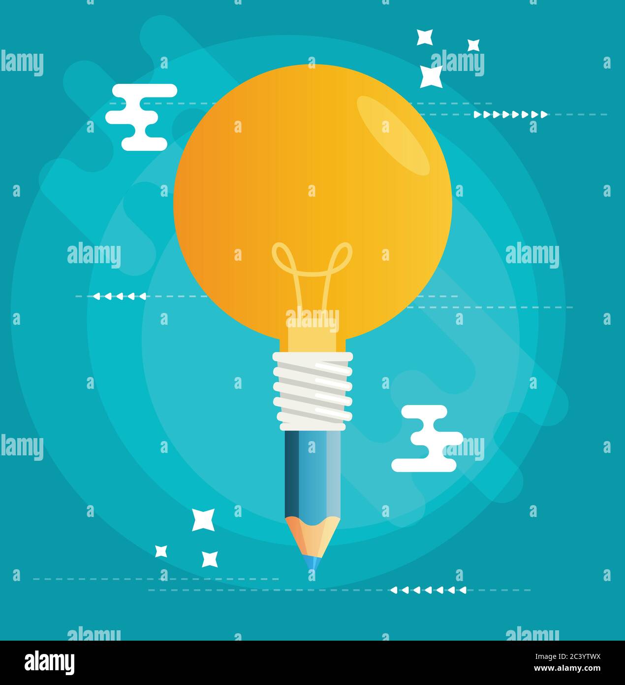 Creative idea, flat design vector Stock Vector Image & Art - Alamy