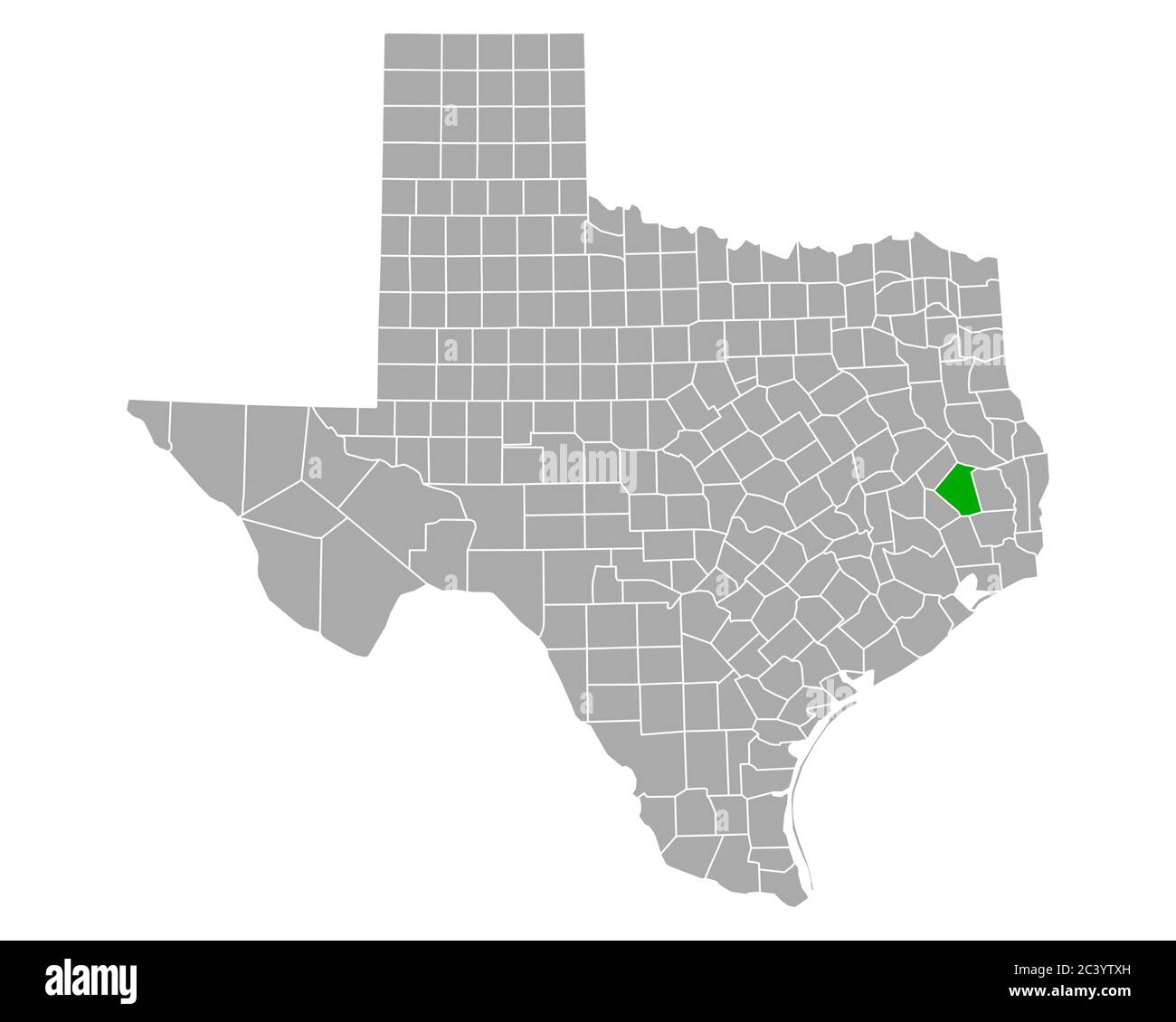 Map of Polk in Texas Stock Photo - Alamy