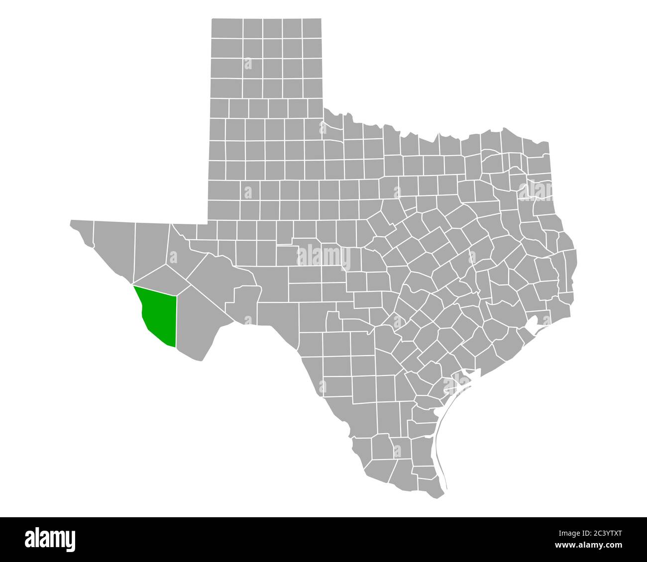 Map of Presidio in Texas Stock Photo - Alamy