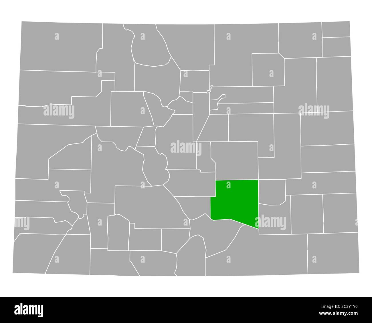 Map of Pueblo in Colorado Stock Photo - Alamy