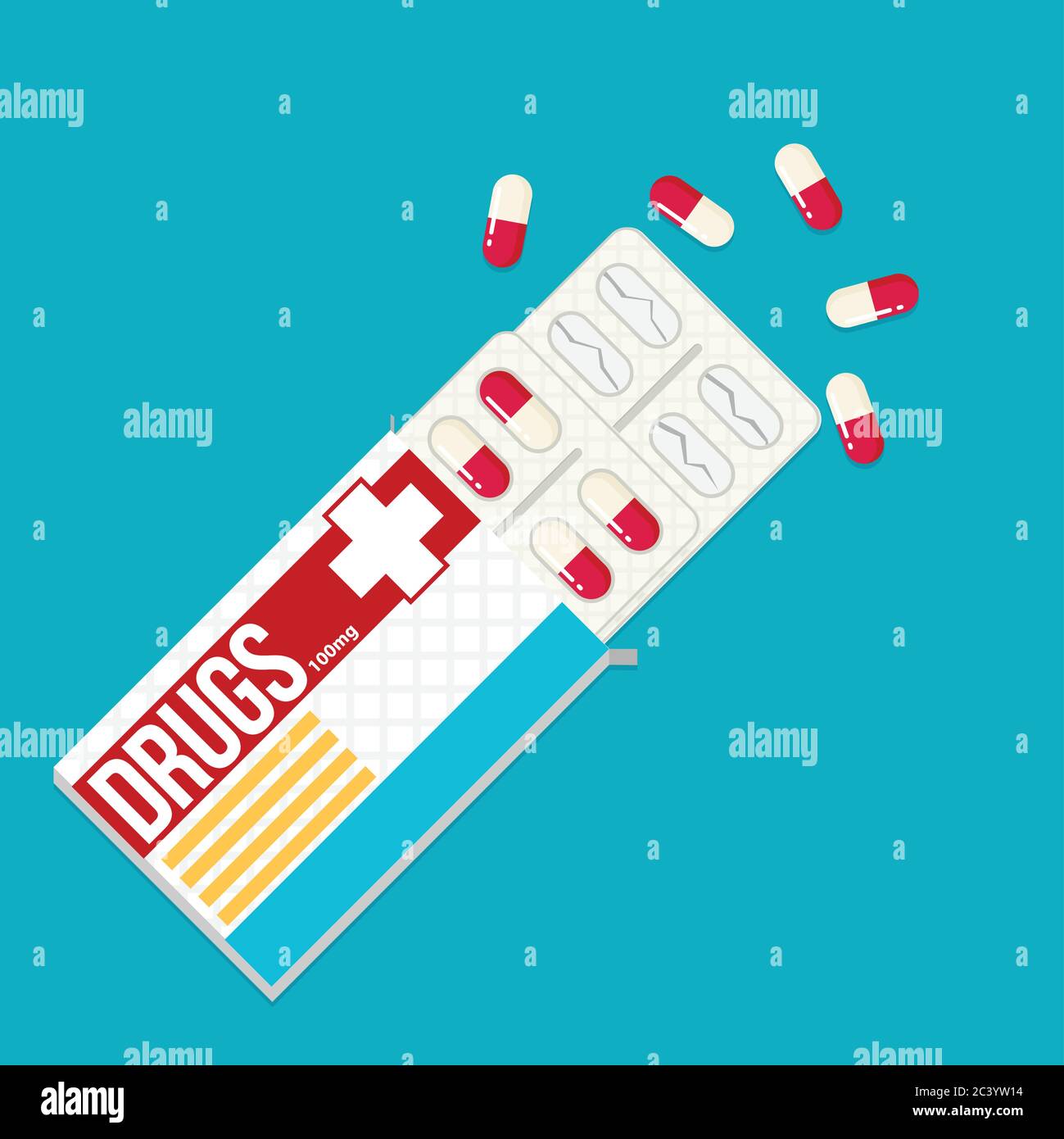 Flat packs Stock Vector Images - Alamy