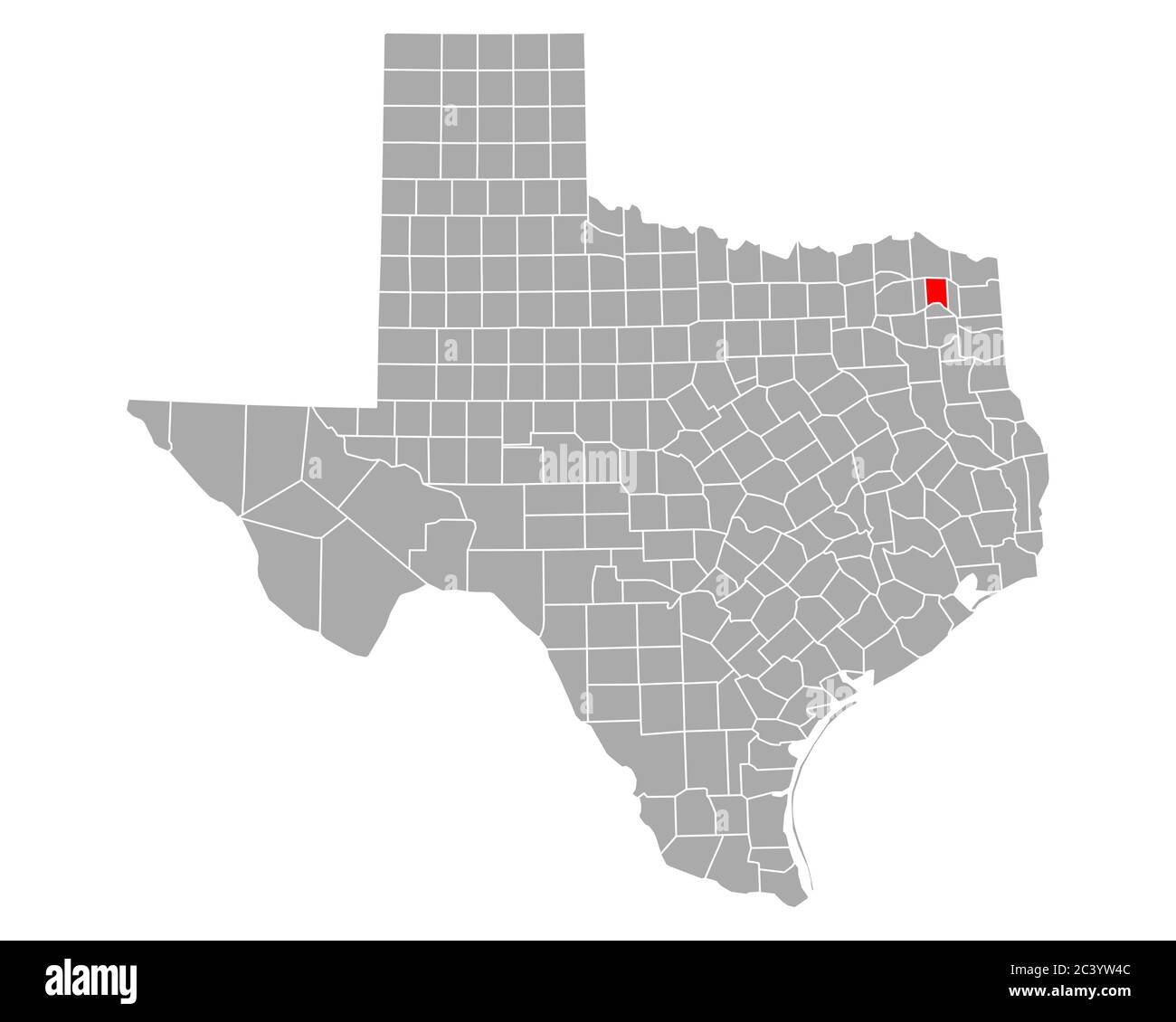 Map of Titus in Texas Stock Photo - Alamy
