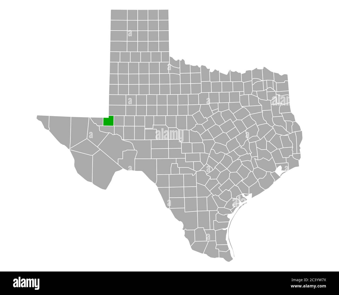Map of Winkler in Texas Stock Photo - Alamy
