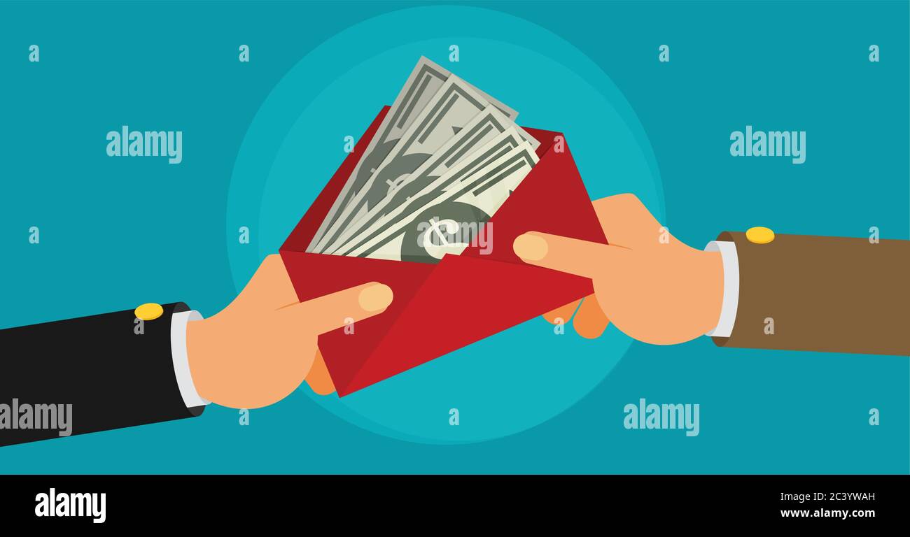 Bribery vector vectors hi-res stock photography and images - Alamy