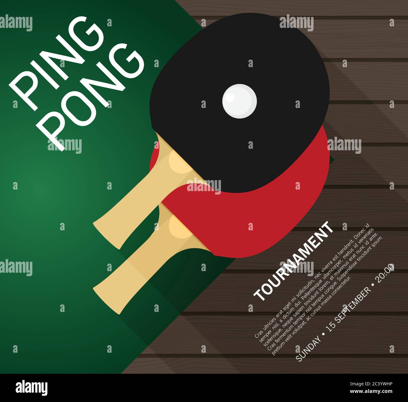 Table tennis flat vector Stock Vector Image & Art - Alamy