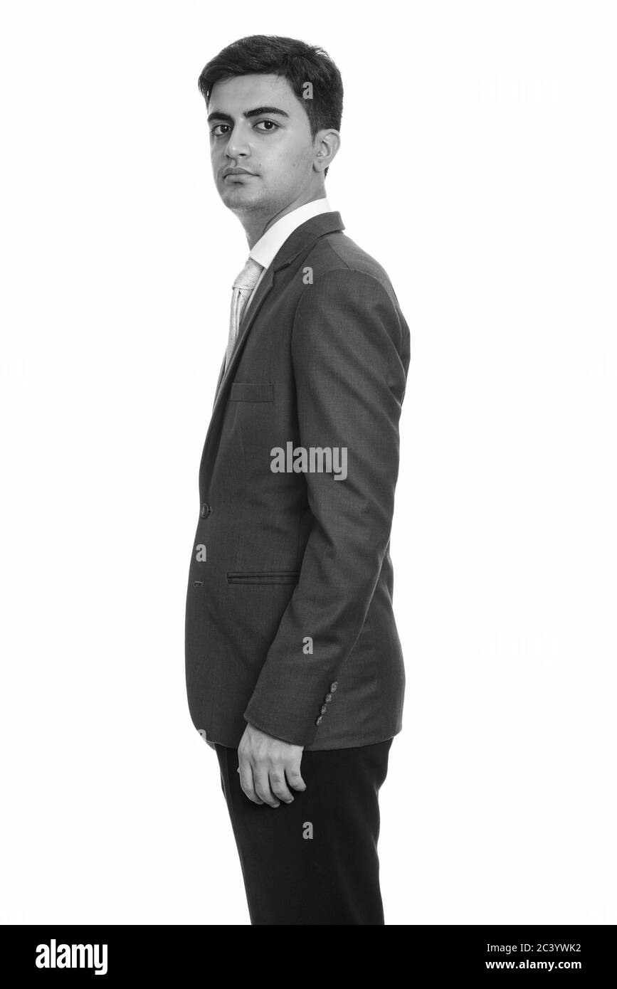 Profile young man camera Black and White Stock Photos & Images - Alamy