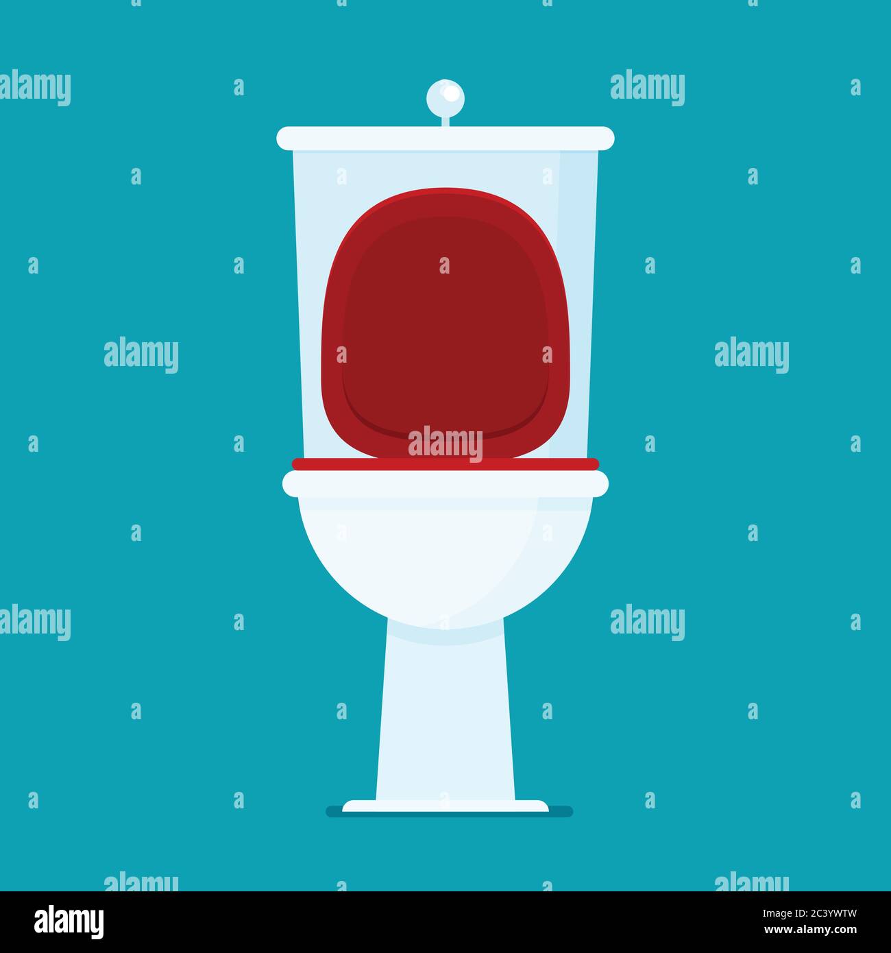Toilet flat vector illustration icon Stock Vector Image & Art - Alamy