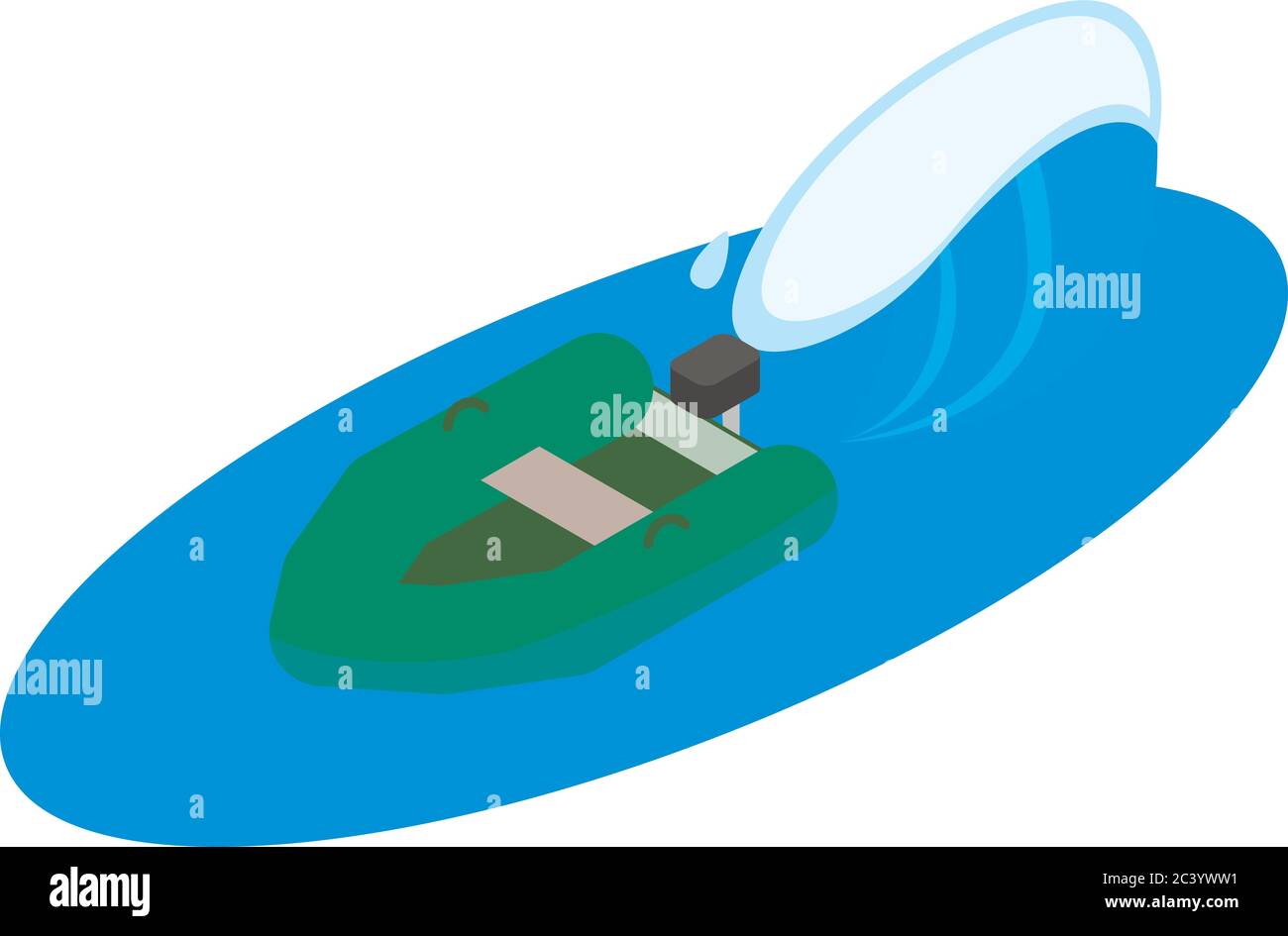 Isometric 3d rescue boat hi-res stock photography and images - Alamy