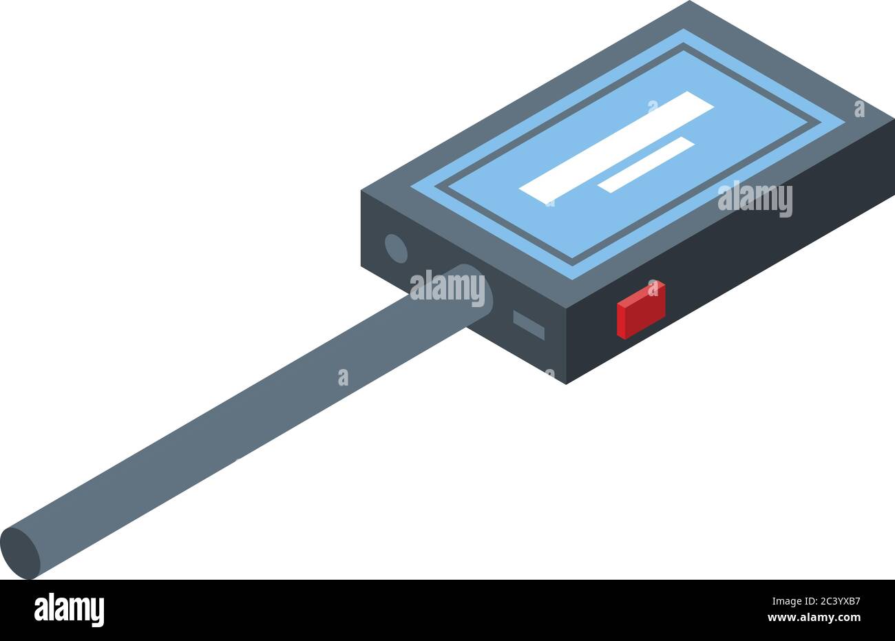 Metal detector searching Stock Vector Images - Alamy