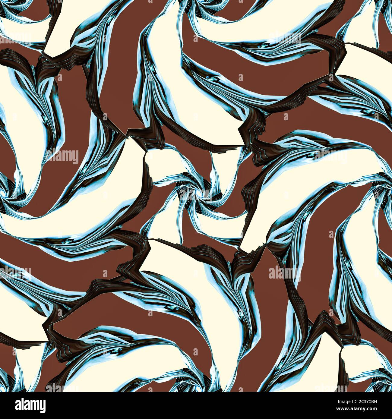 african based twirl flower type seamless pattern Stock Photo - Alamy