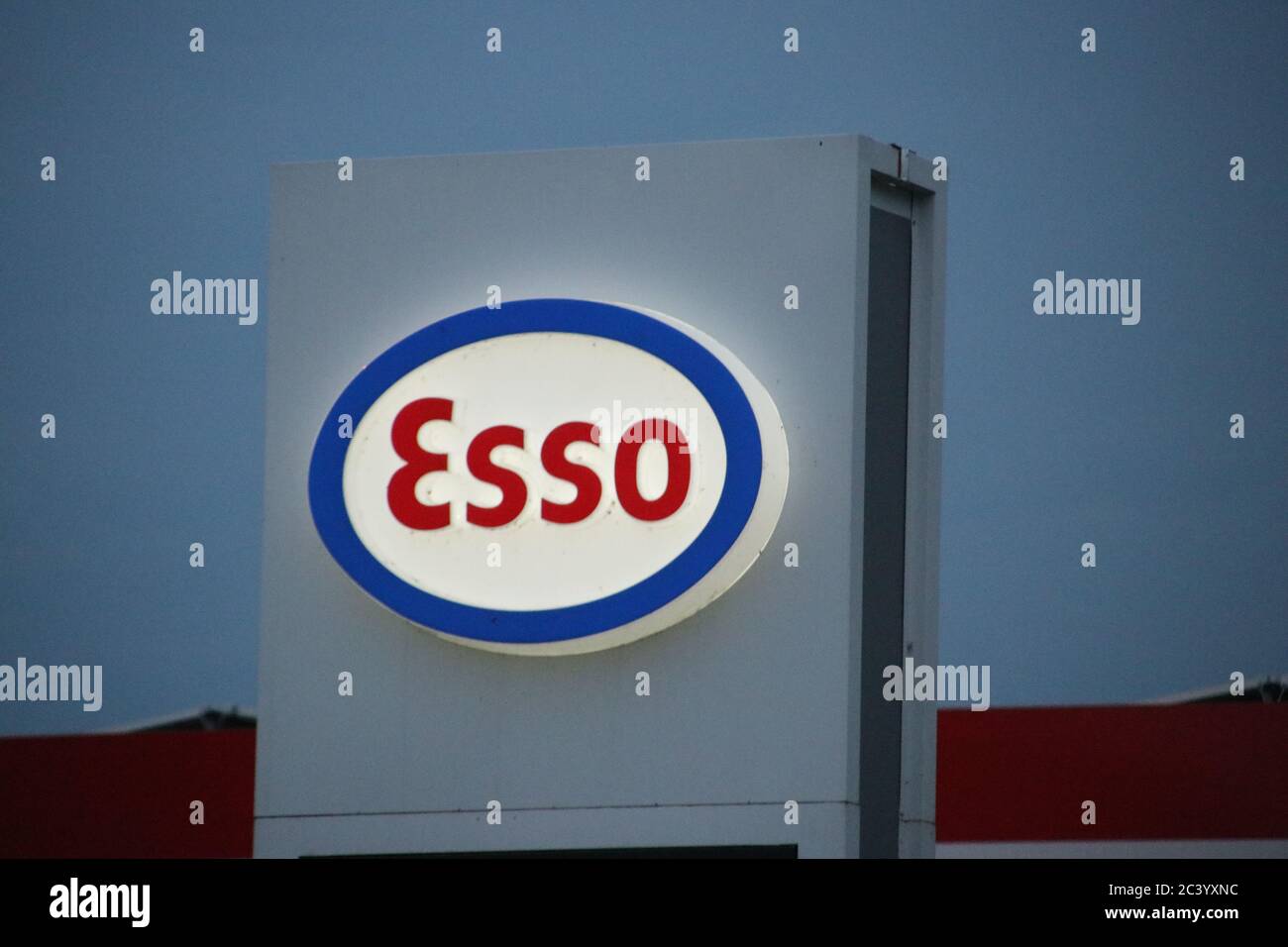 logo of an Esso gas station in Nieuwerkerk aan den IJssel, the ...