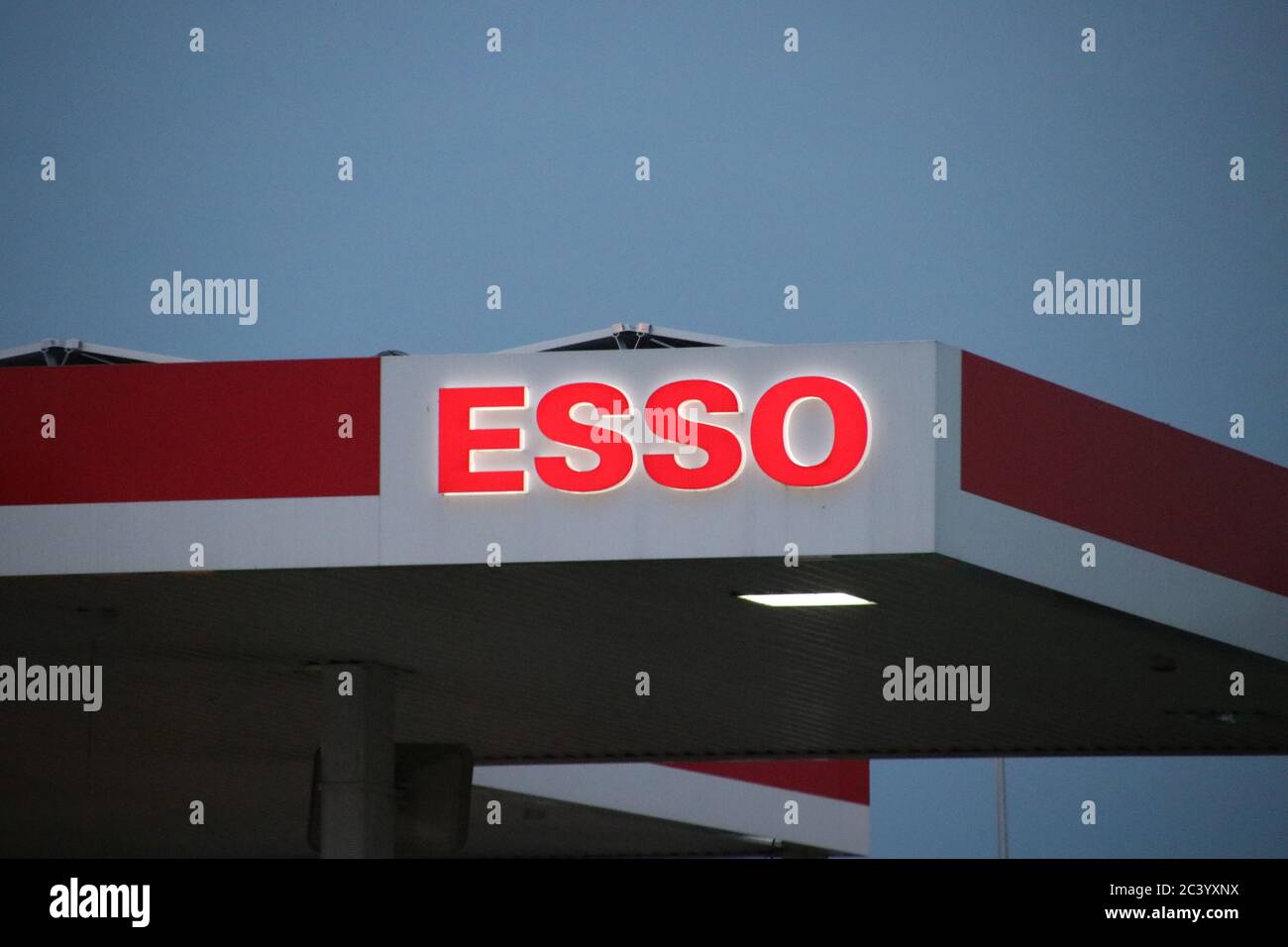 logo of an Esso gas station in Nieuwerkerk aan den IJssel, the ...