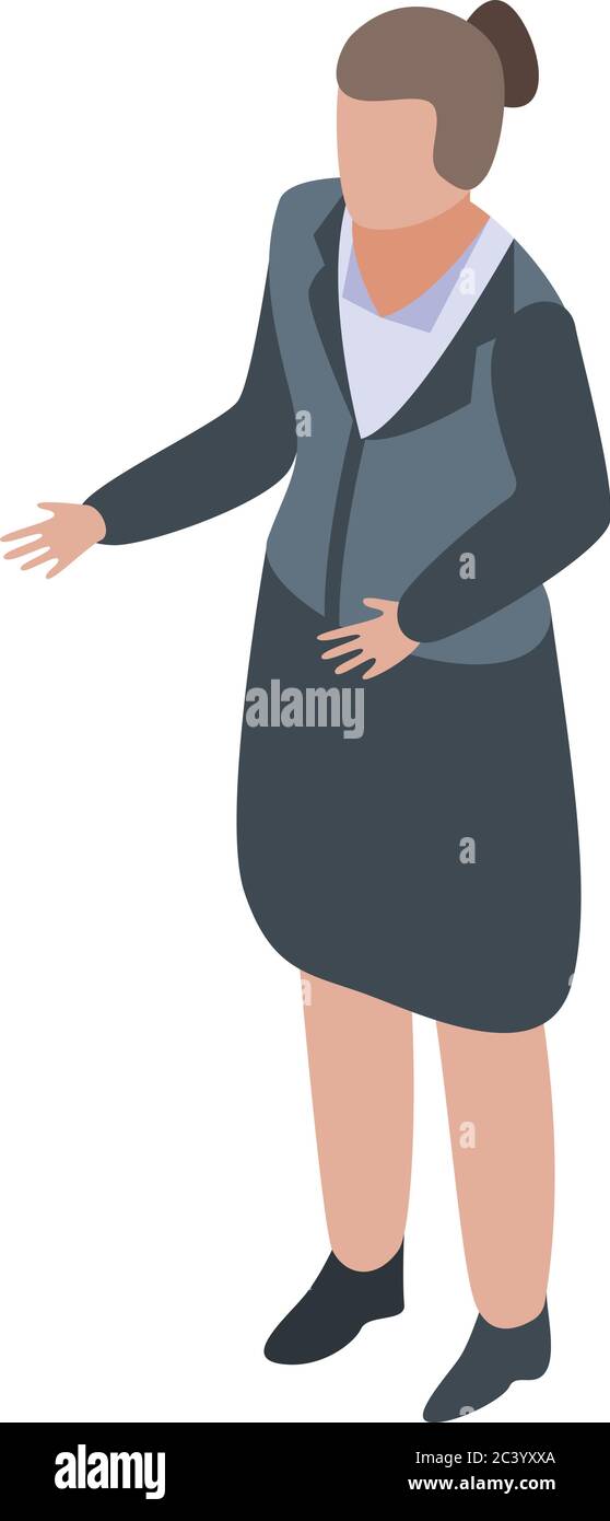 Tv presenter icon, isometric style Stock Vector Image & Art - Alamy