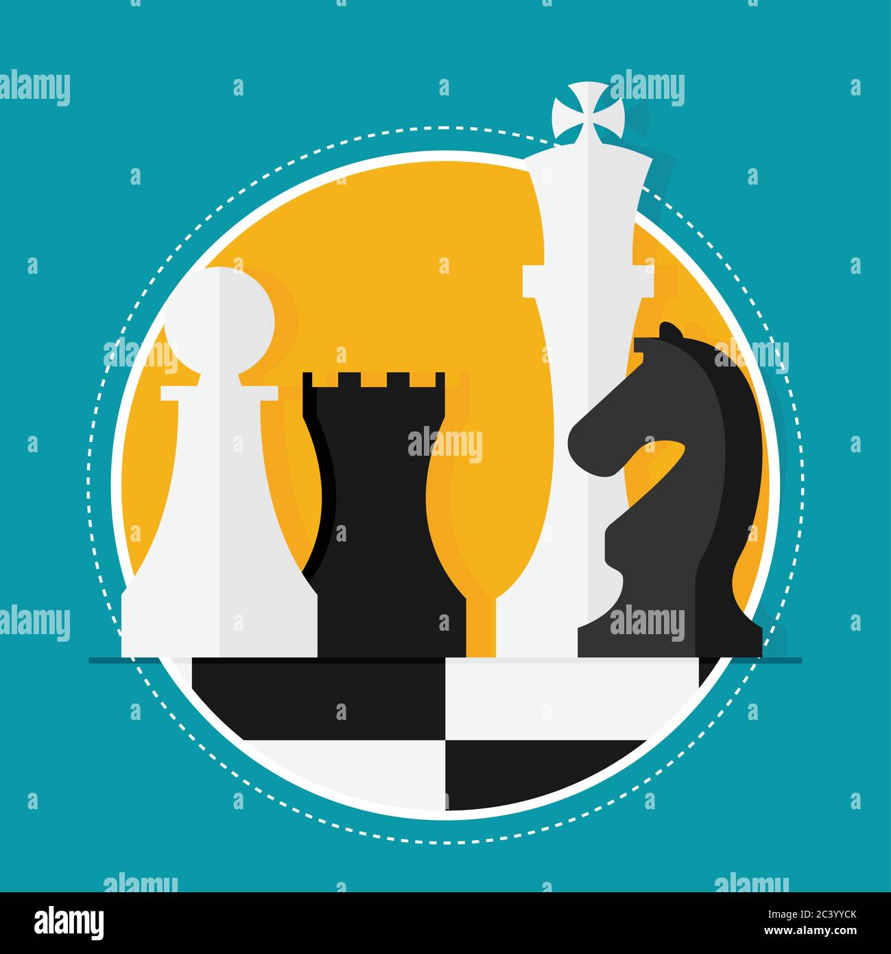 Chessboard tactics Stock Vector Images - Alamy