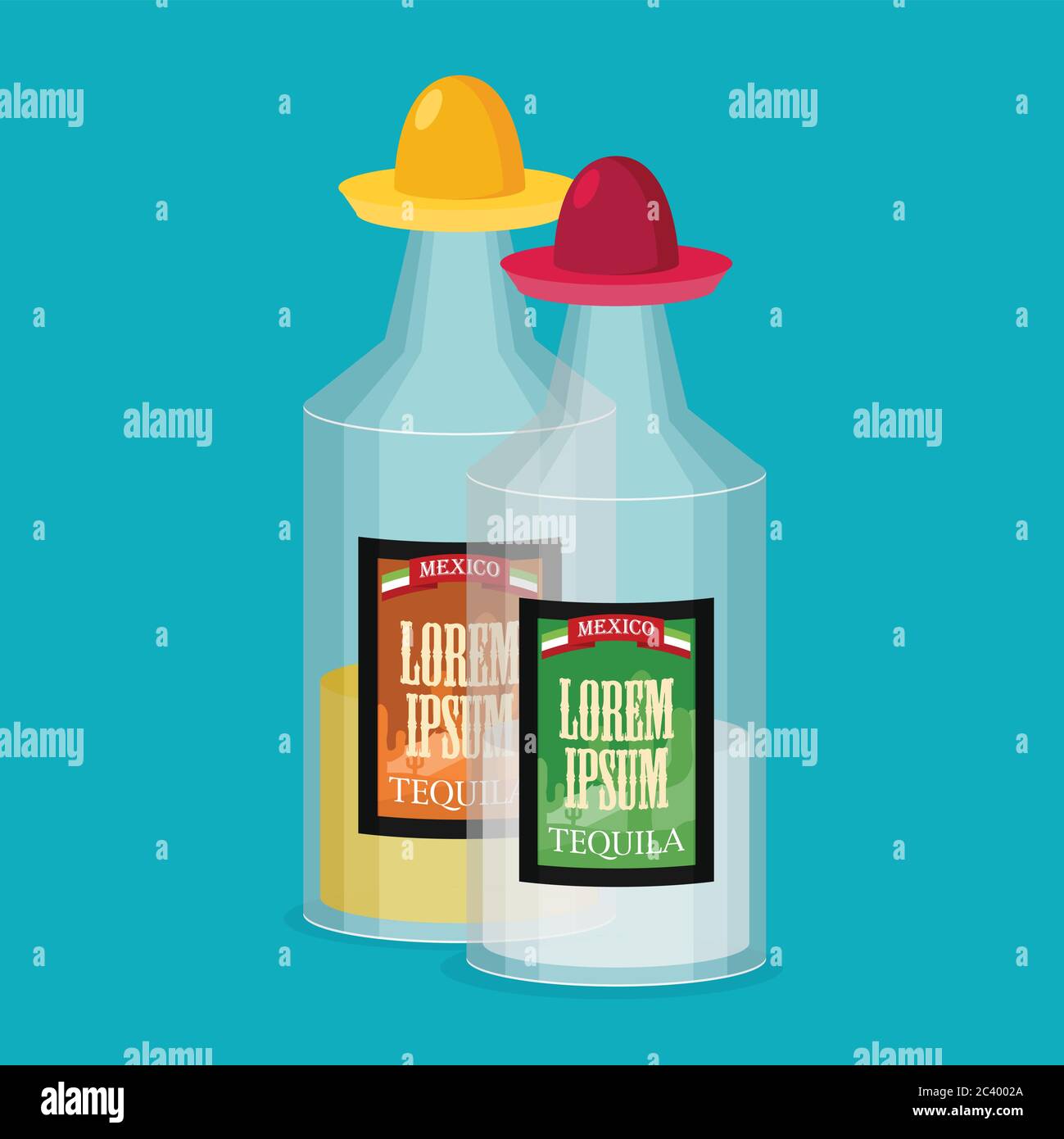 Shot tequila on bar Stock Vector Images - Alamy