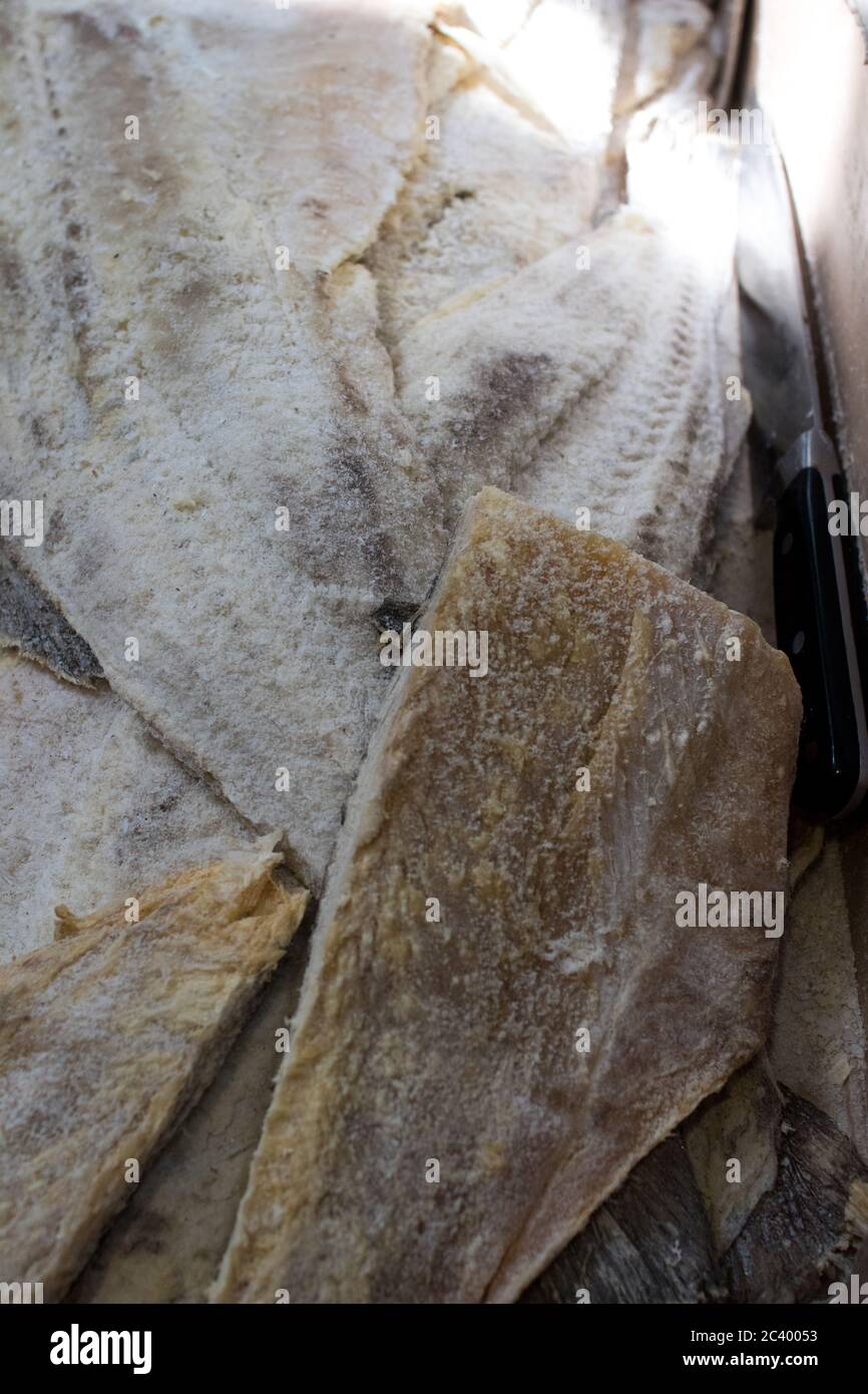 Sliced dry fish sold at hi-res stock photography and images - Alamy