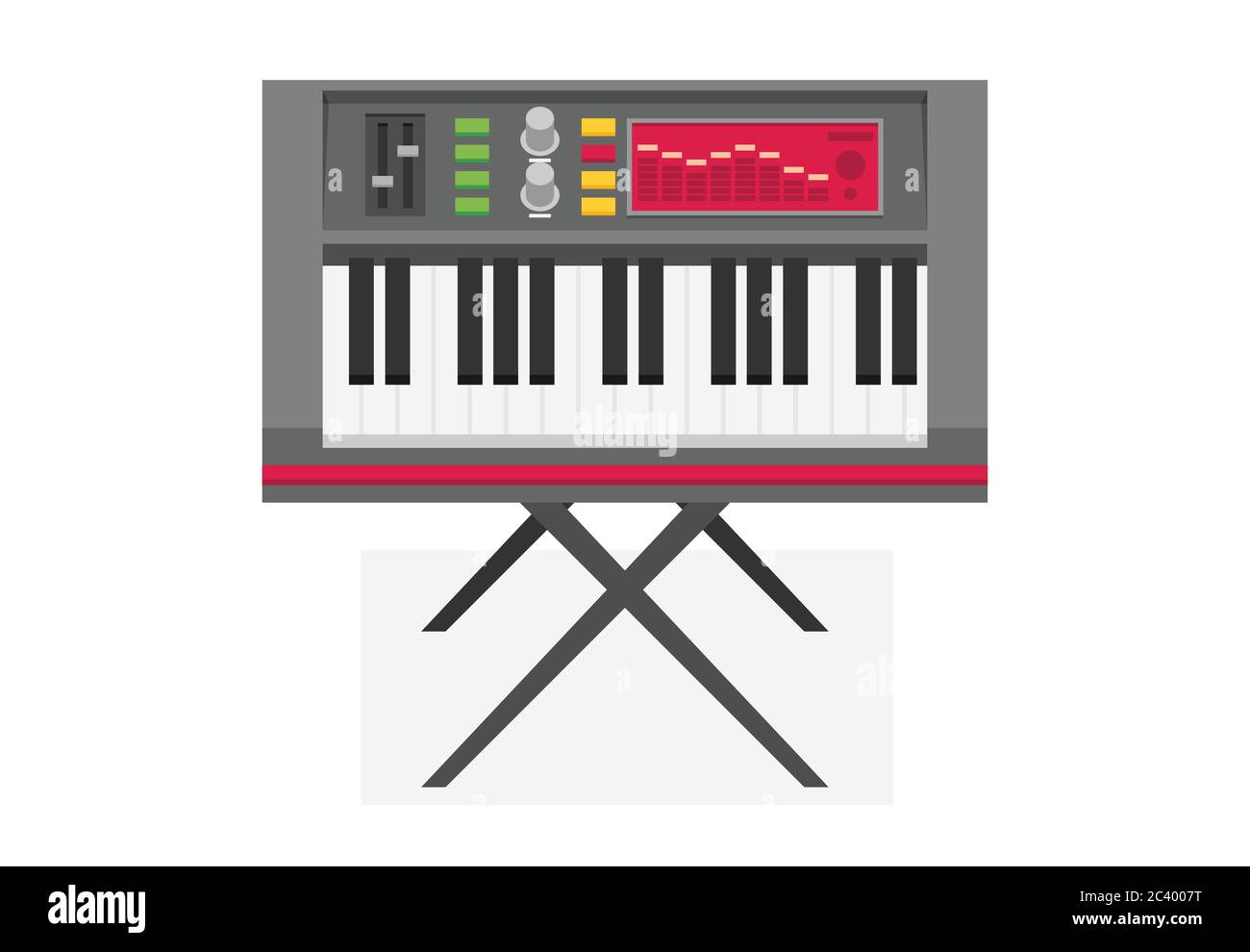 Electric Piano. Flat vector Stock Vector Image & Art - Alamy
