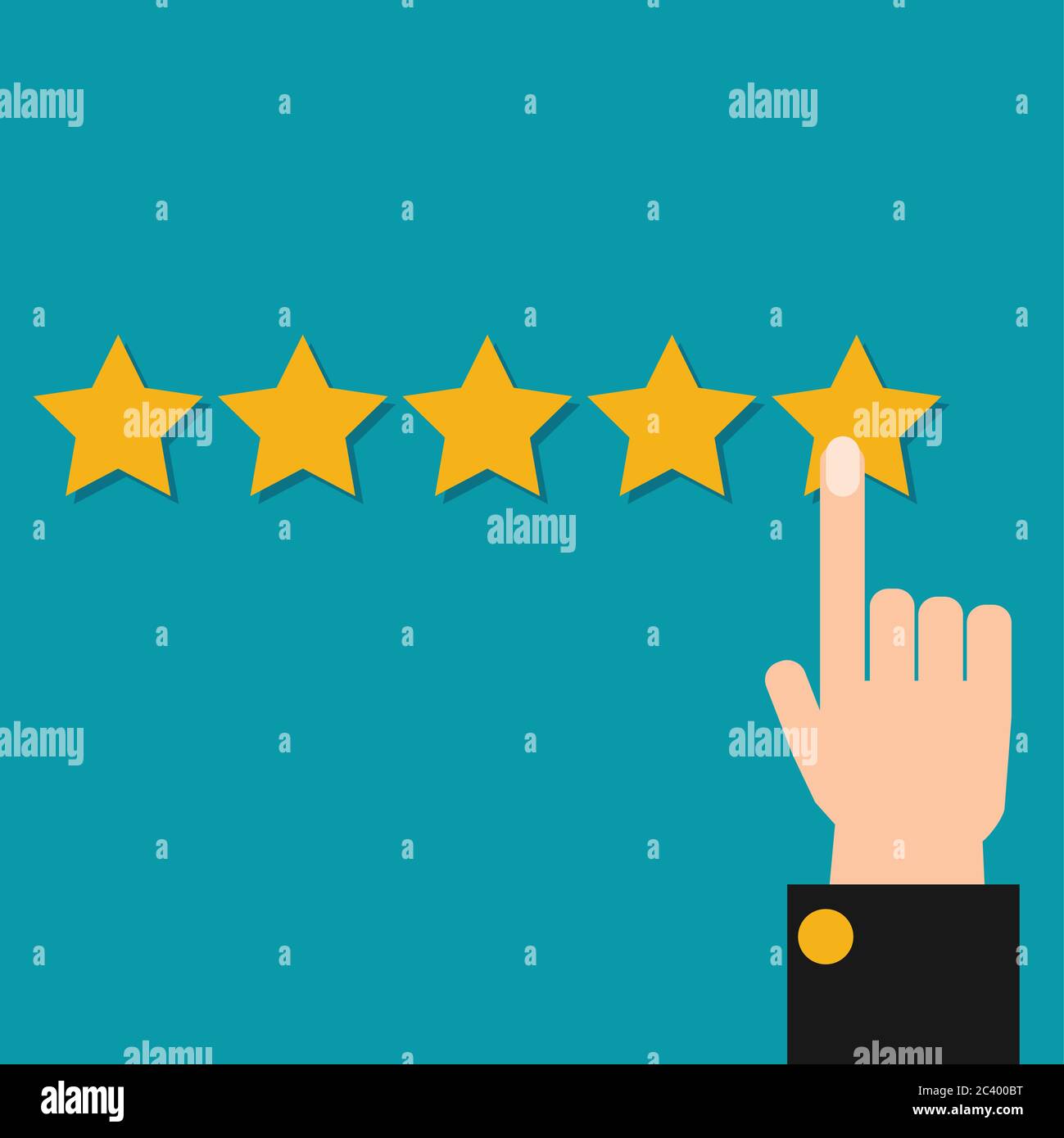 Vector customer review concepts in flat style - male hand choosing ... Vector customer review concepts in flat style - male hand choosing ...