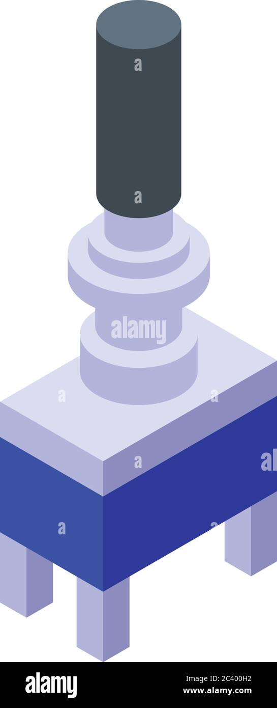Radio switch piece icon, isometric style Stock Vector Image & Art - Alamy