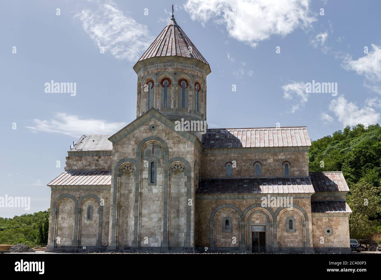 New Church under construction, Bodbe Monastery of St. Nino, Signagi aka ...