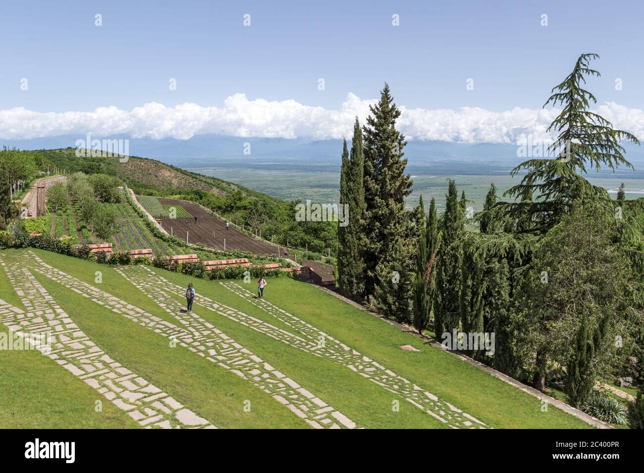 Gardens, Bodbe Monastery of St. Nino, Signagi aka Sighnaghi Georgia ...