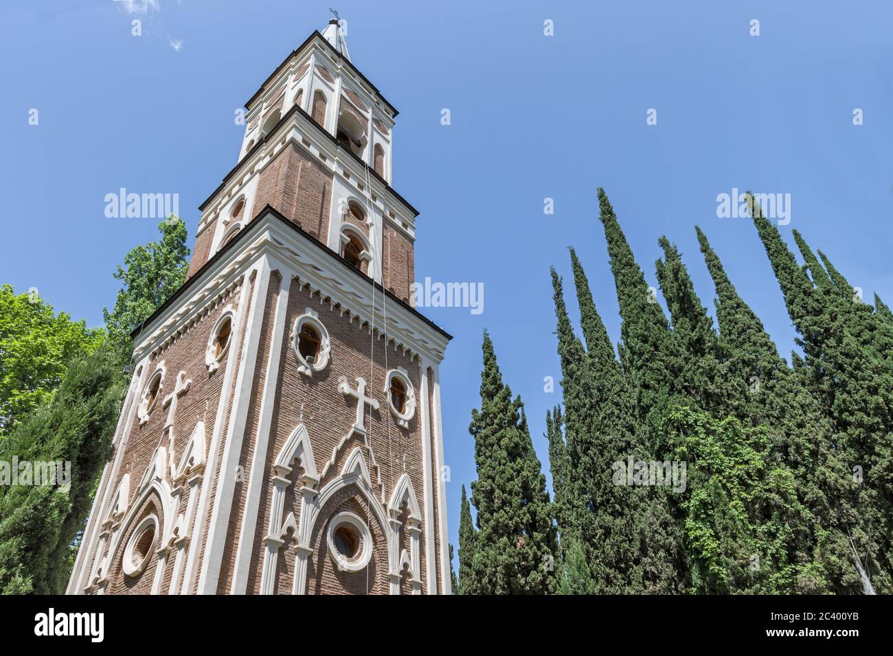 Bell Tower, Bodbe Monastery of St. Nino, Signagi aka Sighnaghi Georgia ...