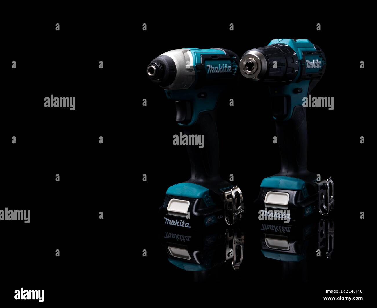 CHONBURI, THAILAND-MAY 24, 2020 : Makita codless driver drill isolated ...