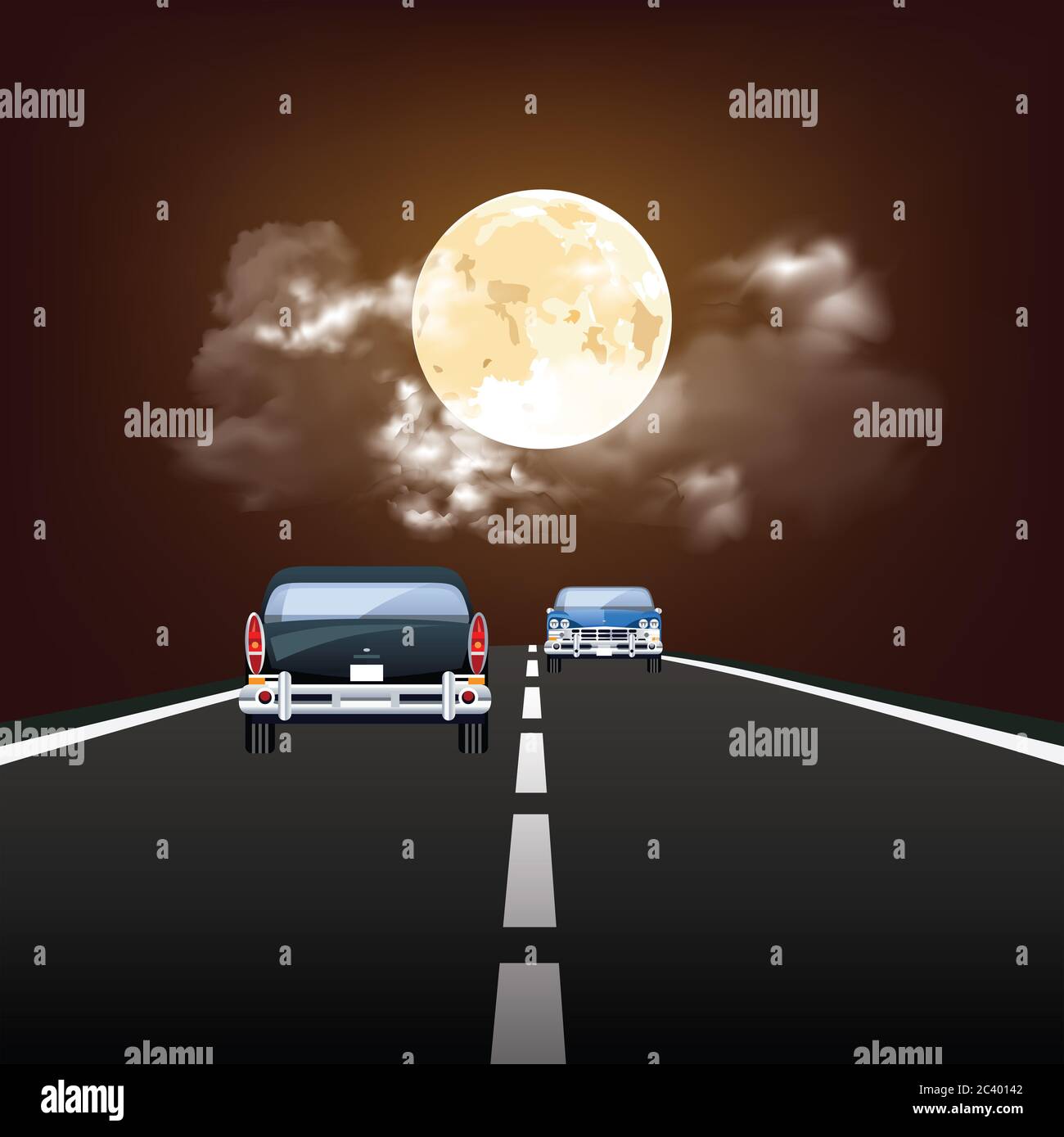 Artwork traffic on highway hi-res stock photography and images - Alamy