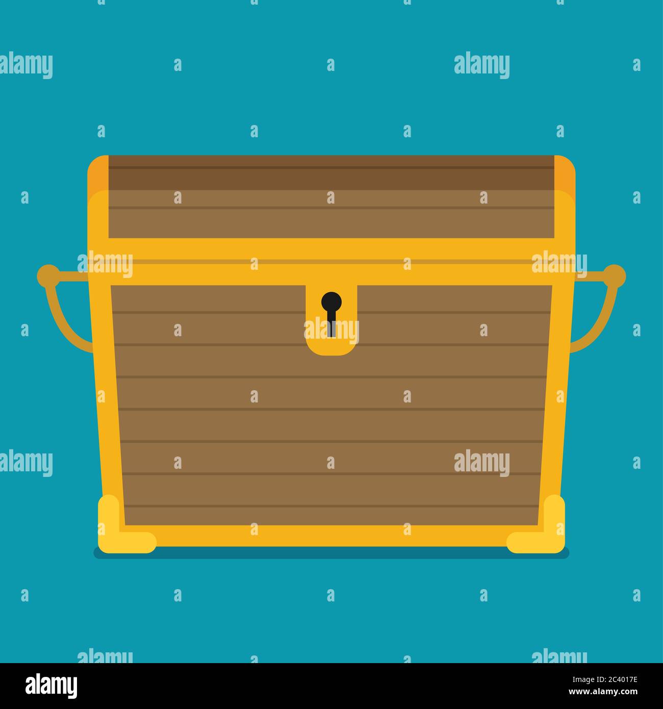Flat illustration of chest vector icon Stock Vector Image & Art - Alamy