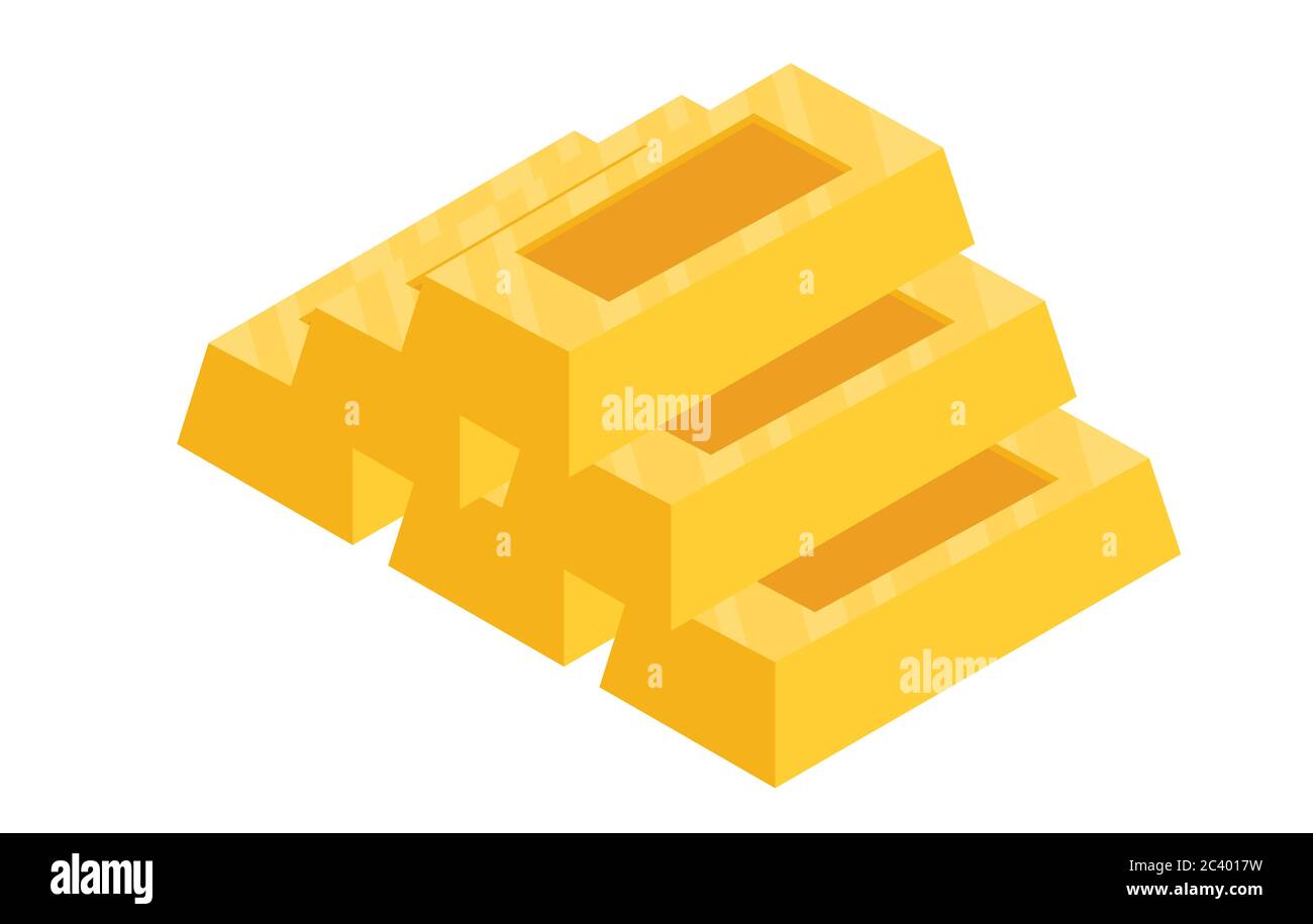 Flat vector gold bar Stock Vector Image & Art - Alamy