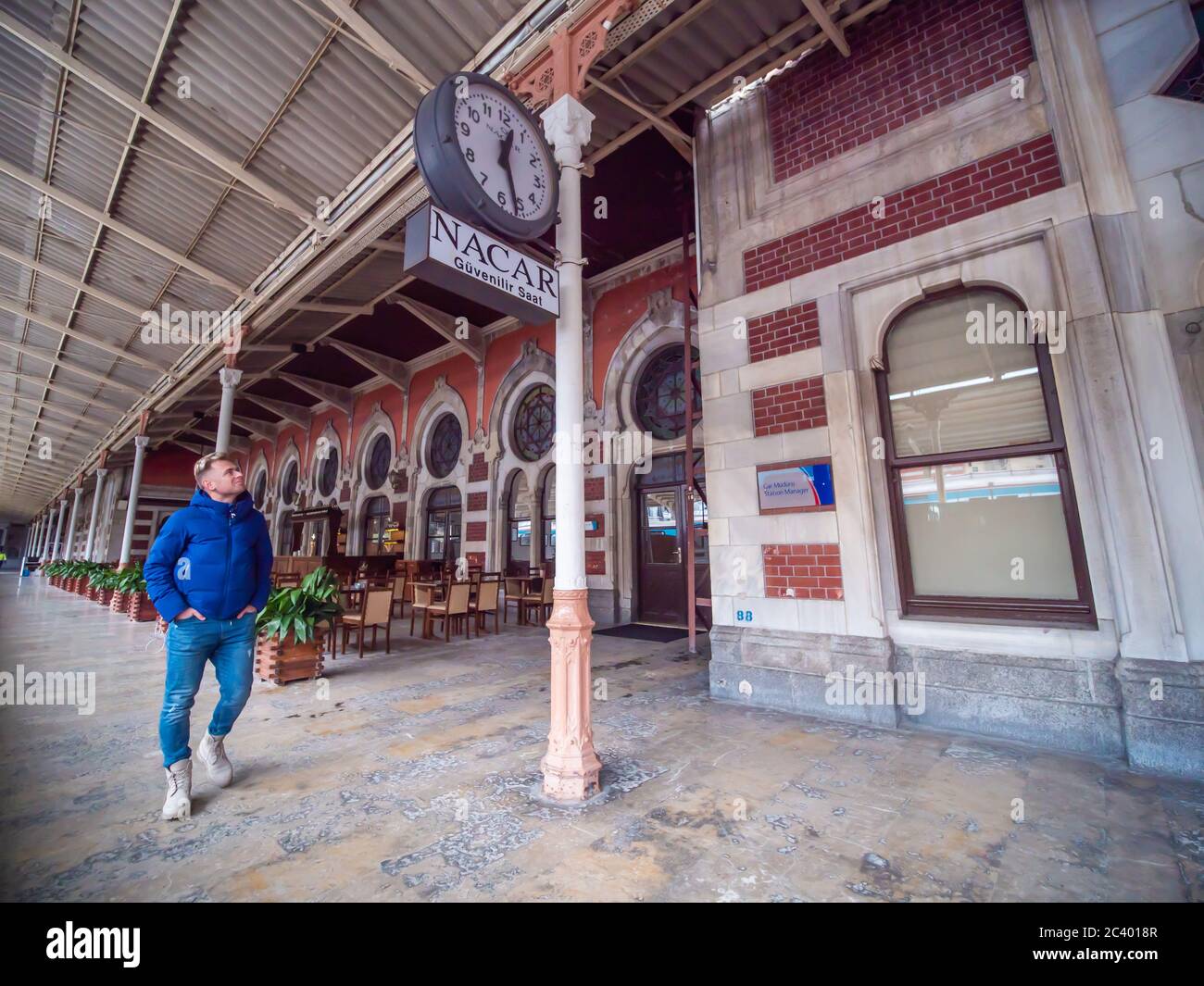 Istanbul, Turkey - January 8, 2020: End point of Orient Express line ...
