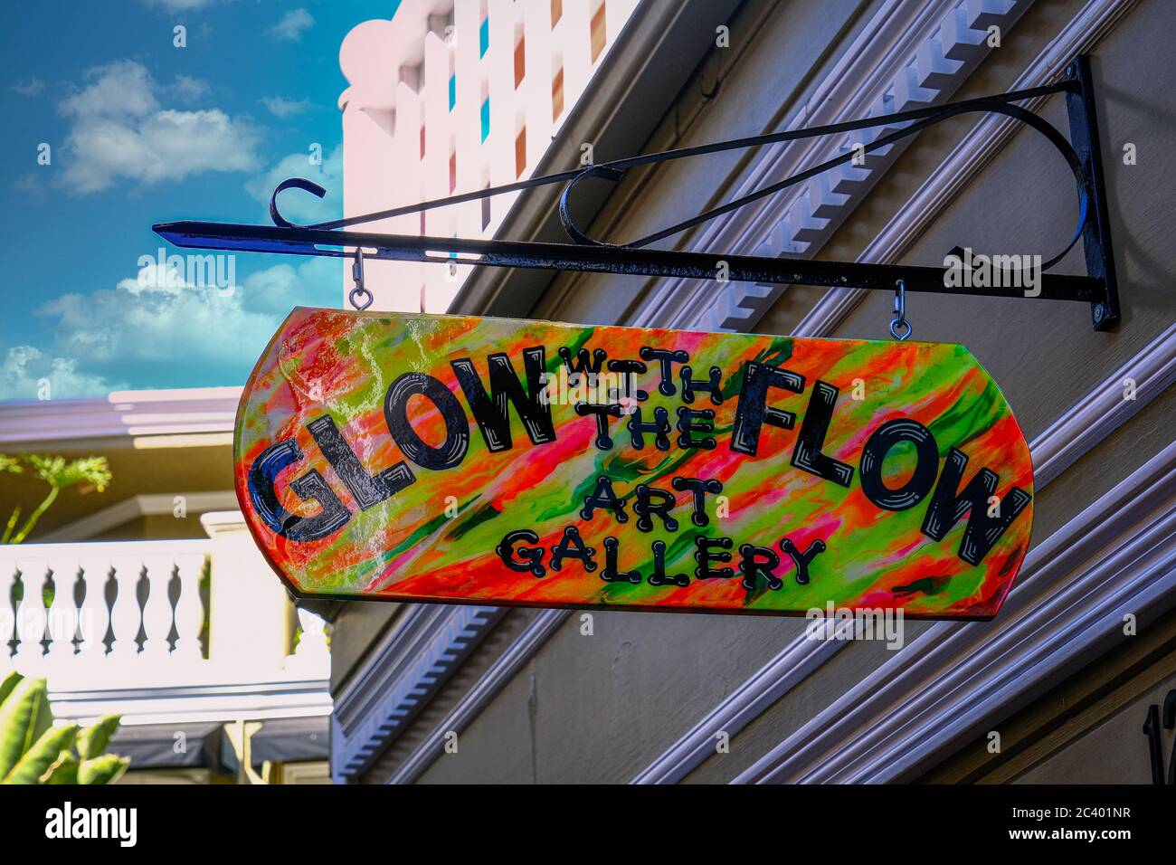 Glow with the Flow Art Gallery Stock Photo - Alamy