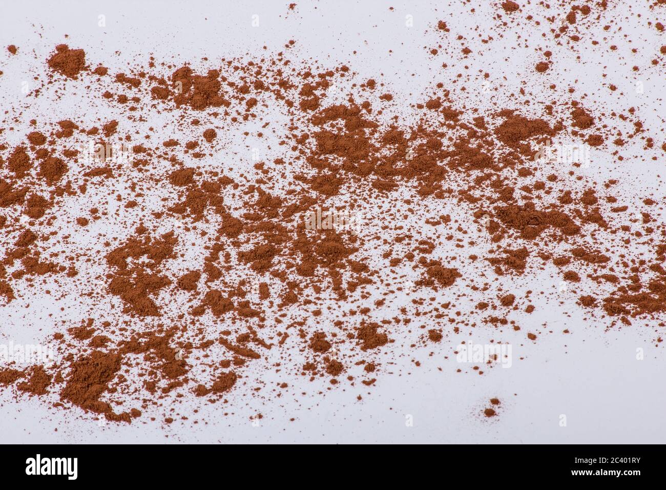 Chocolate Powder isolated on white background. Macro Stock Photo - Alamy