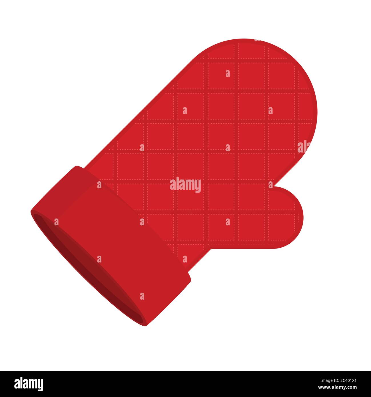 Oven mitten icon flat isolated Stock Vector Image & Art - Alamy