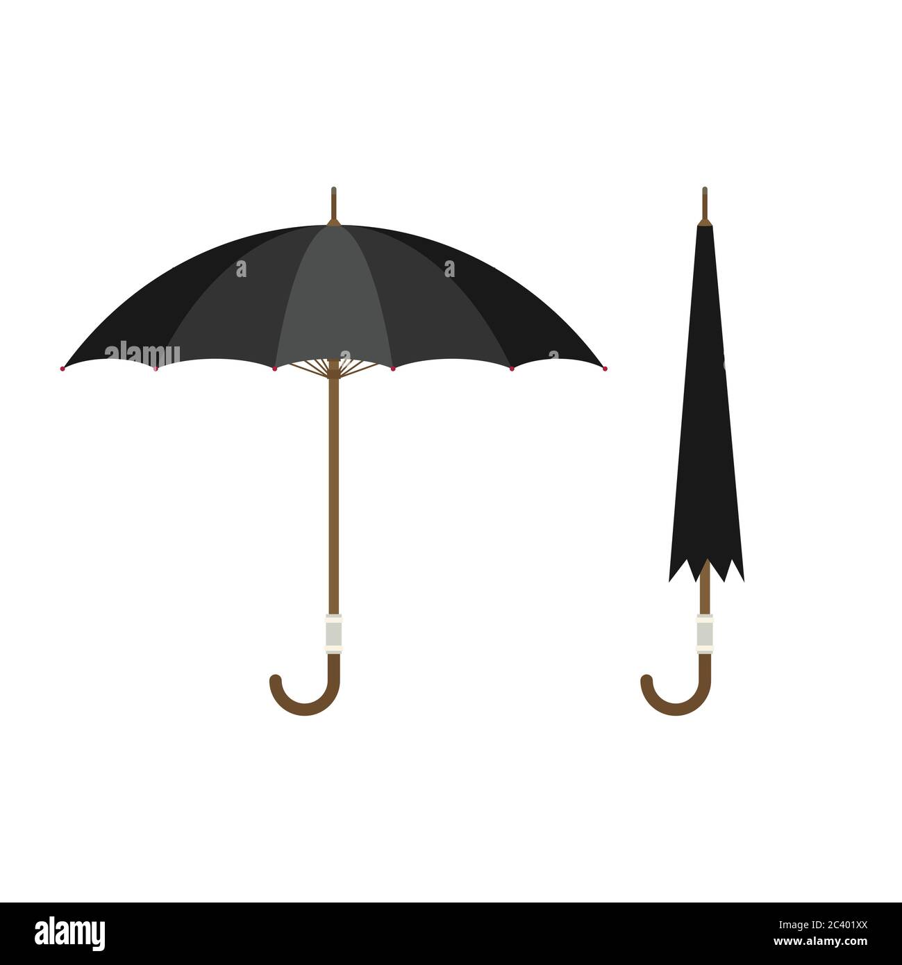 Umbrella flat vector icon Stock Vector Image & Art - Alamy