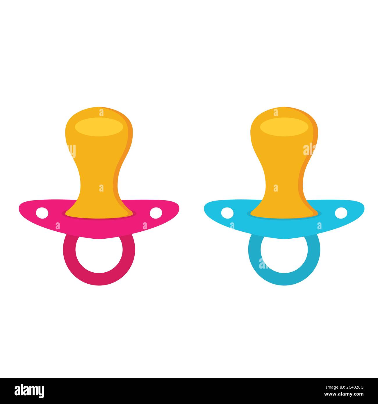 Flat vector baby pacifier icon Stock Vector Image & Art - Alamy
