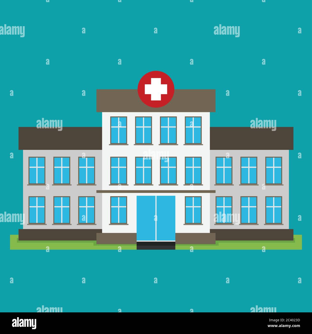 Hospital buildings building Stock Vector Images - Alamy