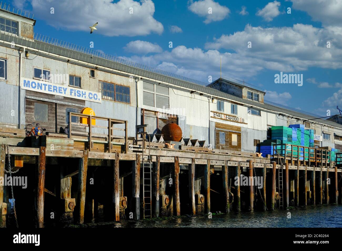 Loading Dock of Monterey Fish Company Stock Photo - Alamy