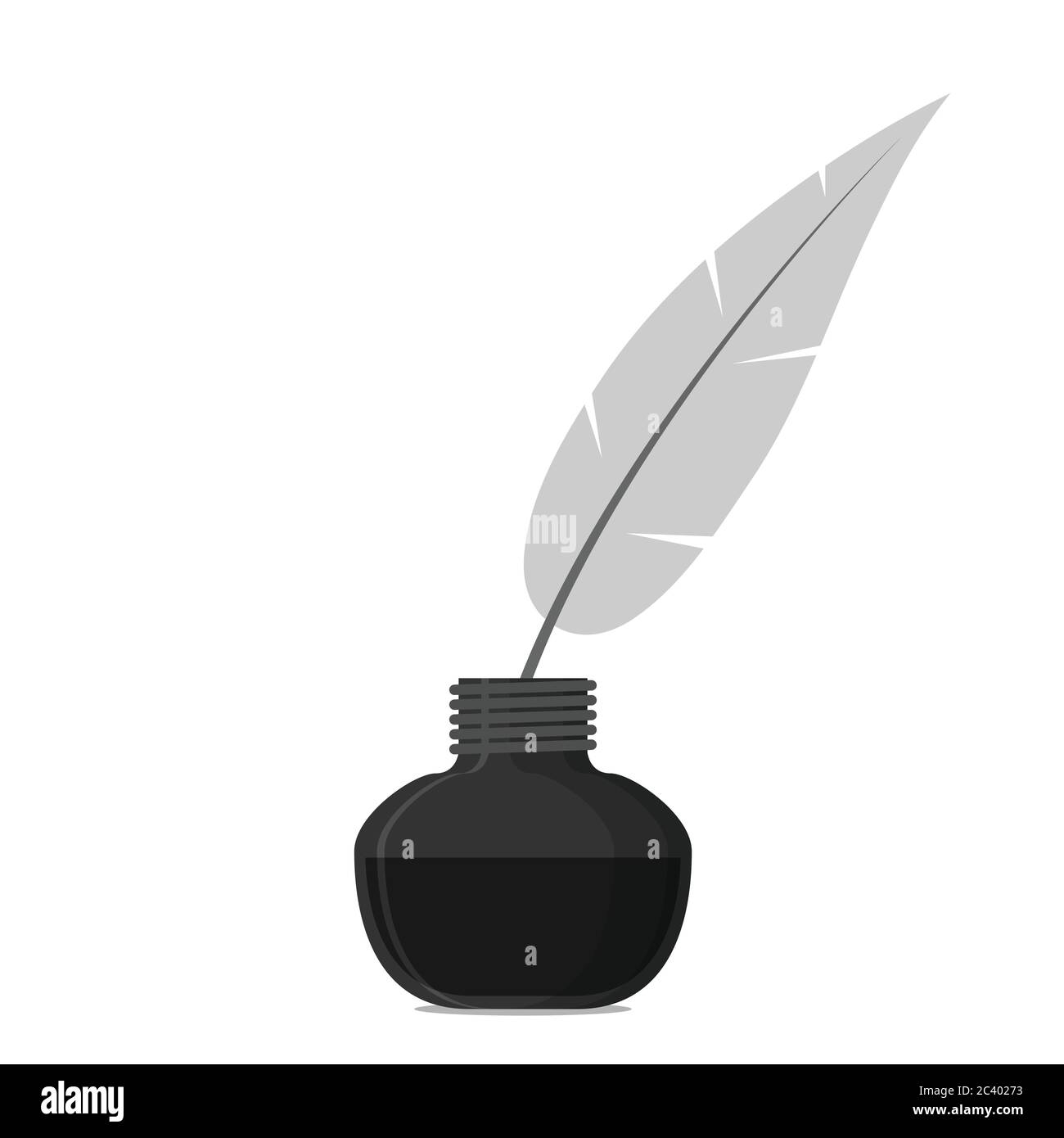 Ink with pen flat vector icon Stock Vector Image & Art - Alamy